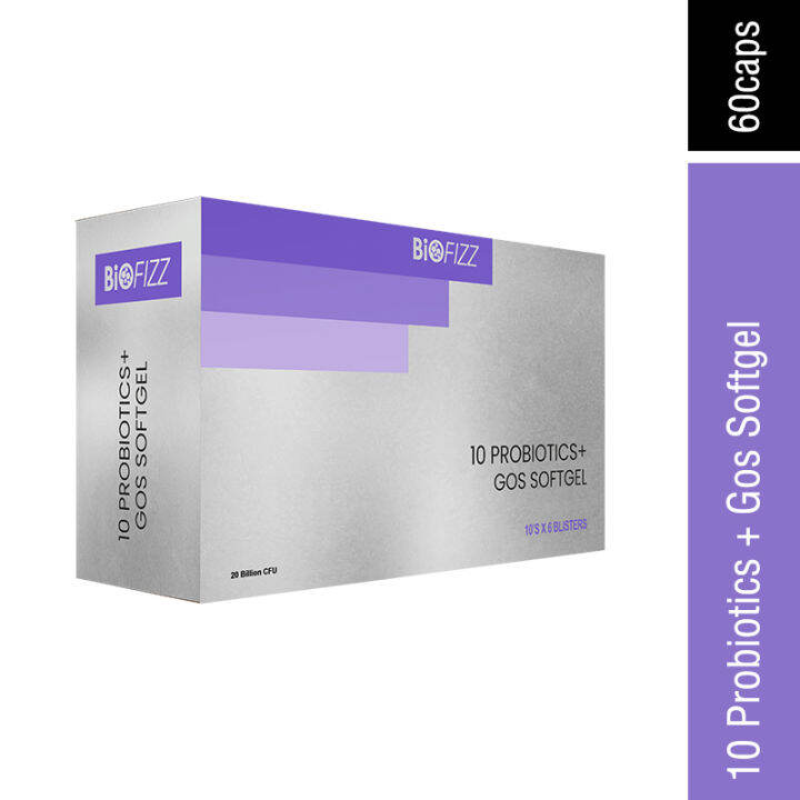 BIOFIZZ 10 PROBIOTICS + GOS SOFTGEL (20B/ CFU) 60'S | Lazada