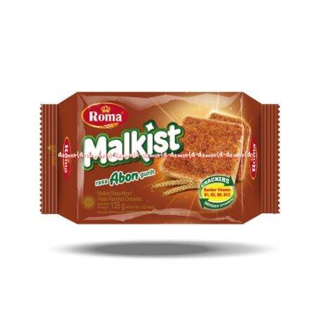 Roma Malkist Rasa Abon Gurih 120gr Biskuit Krakers Kue Creckers Cemilan ...