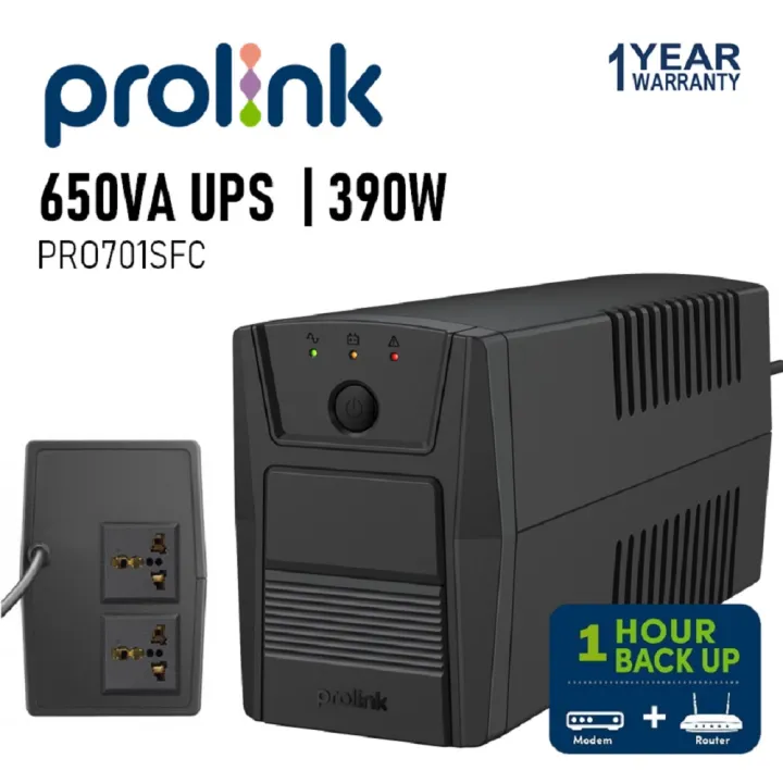 【Ready Stock】 PROLINK PRO701SFC 650VA Power Supply Super-Fast Charging ...