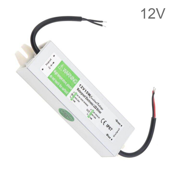 Waterproof LED Driver 12V DC Transformer Adapter 10 30W IP67 Low ...