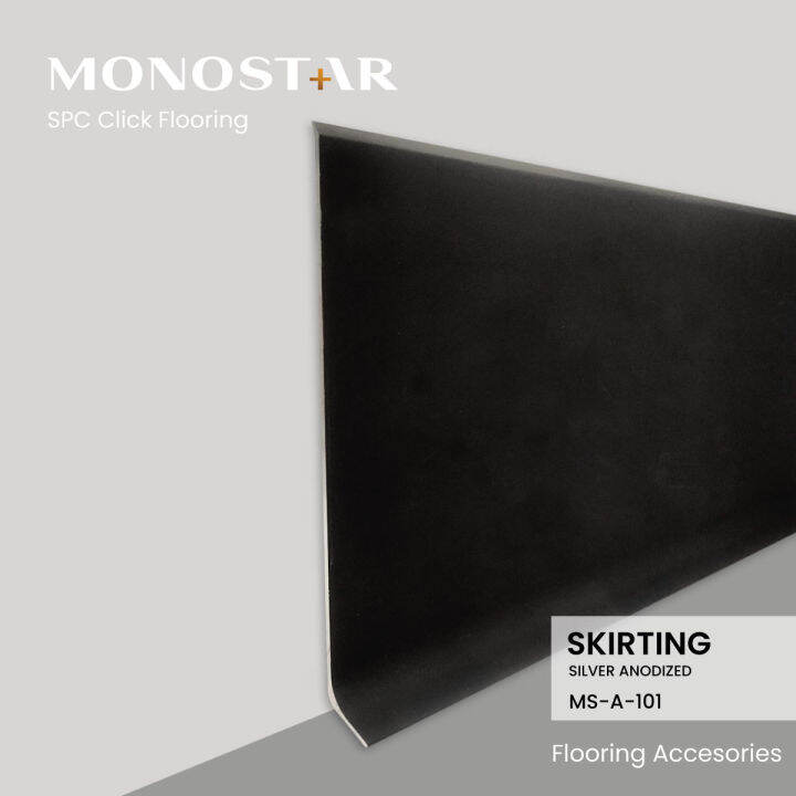 PLINT SKIRTING ALUMUNIUM MONOSTAR – AKSESORIS LIST LANTAI 10CM X 3METER ...