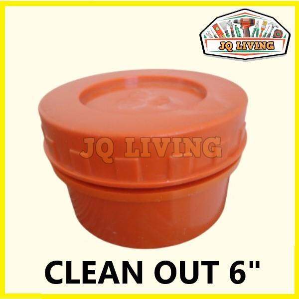 PVC Orange Fittings Clean Out 6 Sanitary Fittings For PVC Pipes ( FLAT ...