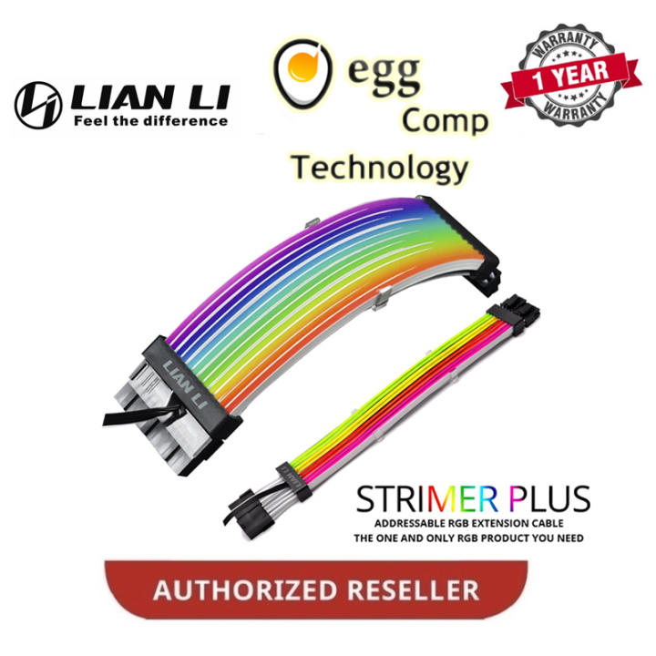 Lian Li Strimer Plus Addressable RGB Extension Cables | For 24pin ...