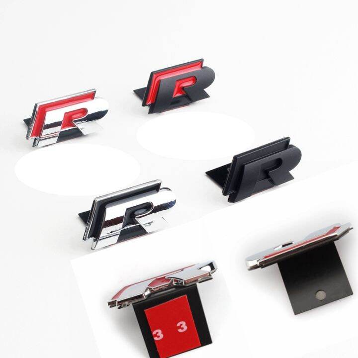 Metal R letter emblem Front grille logo for Volkswagen VW Golf Passat ...
