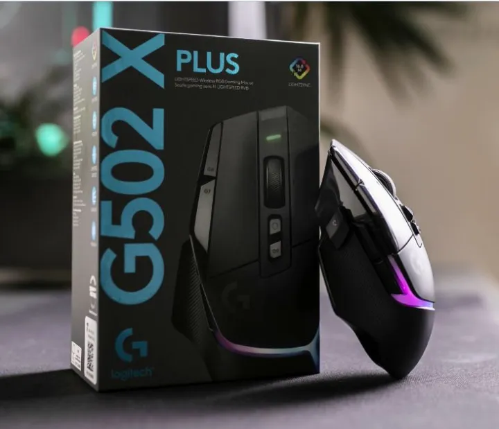 Logitech G502 X Plus HERO High Performance Mouse Gaming Wireless RGB Lightspeed and Lightforce ...
