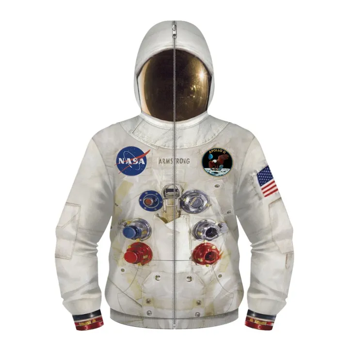 Child Size NASA Astronaut Apollo Hoodie 3D Printed Spaceship Kid Jacket ...