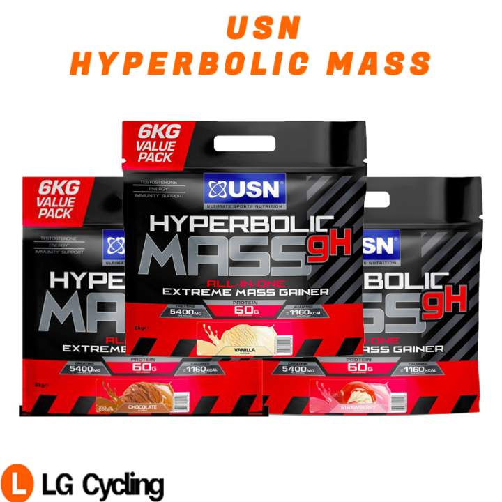 USN Hyperbolic Mass GH Extreme Weight Gainer Protein Powder 6Kg All-In ...