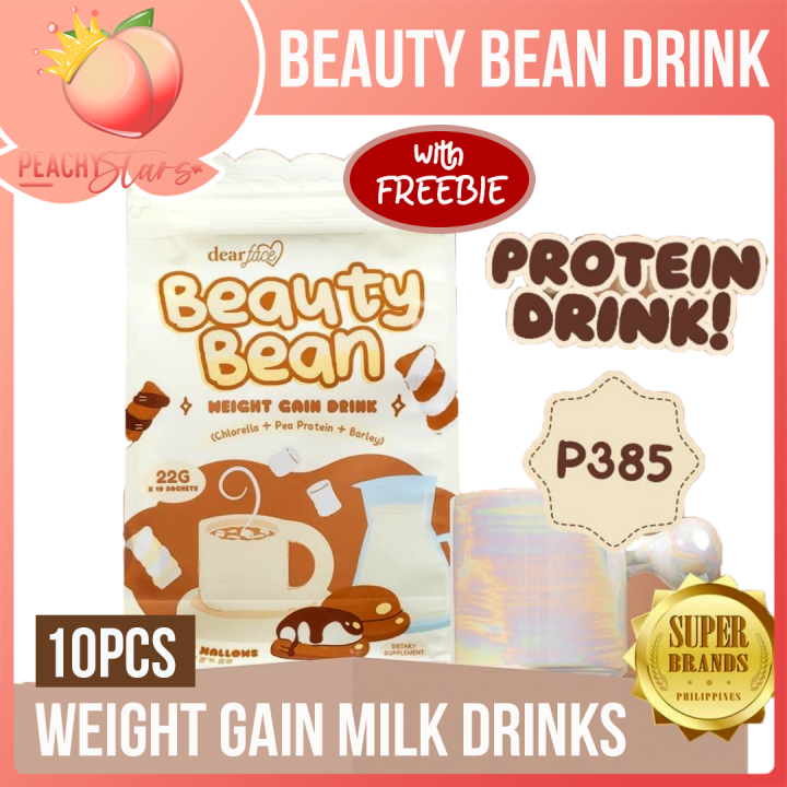 100% Dear Face Choco Mallows Weight Gain Beauty Bean Milk Chlorella Pea ...