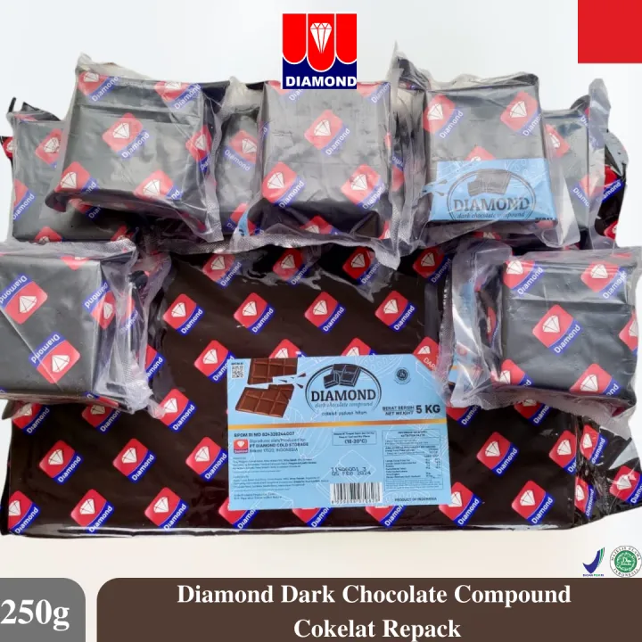 Diamond Dark Chocolate Compound Coklat Repack250gr | Lazada Indonesia