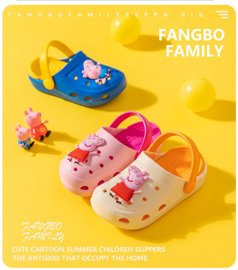 Children's Peppa Pig Novelty Toy Slippers Detachable Double, 52% OFF