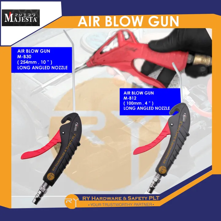 MAJESTA | AIR BLOW GUN | 254mm , 10 " , 100mm , 4" | LONG ANGLED NOZZLE ...