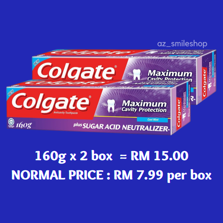 Colgate Sugar Acid Neutraliser, 160g x 2 box | Lazada