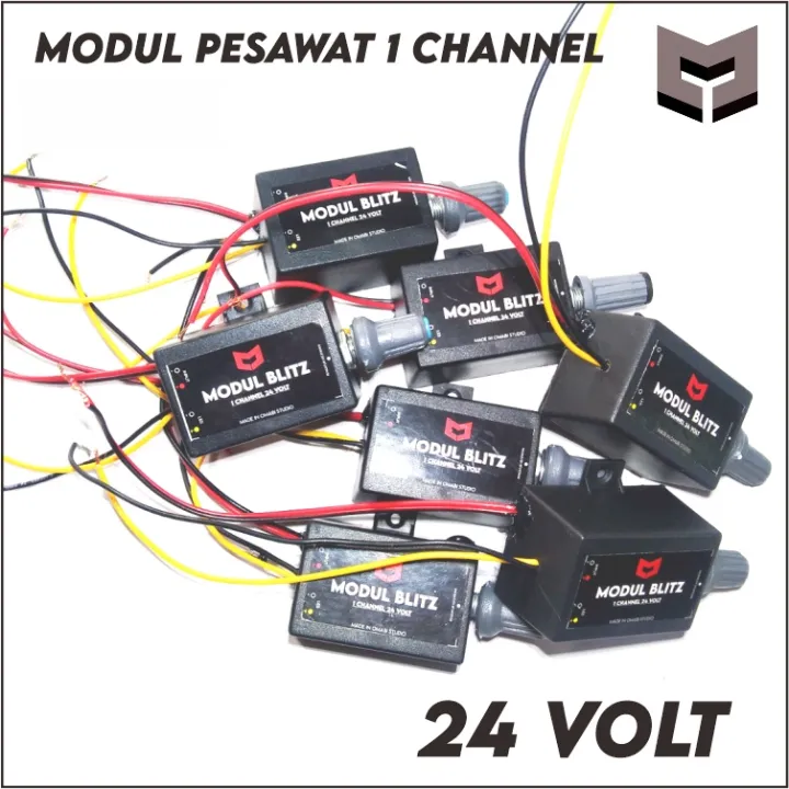 MODUL LAMPU LED KEDIP KILAT PESAWAT BLITZ 1 CHANNEL 24 VOLT WATT BESAR | Lazada Indonesia