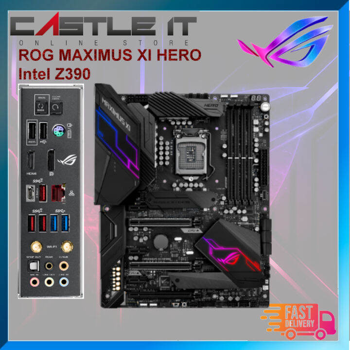 Asus ROG MAXIMUS XI HERO Bundle Core i9 9900K Intel LGA1151 Motherboard Z390 9th Gen Overclock ...