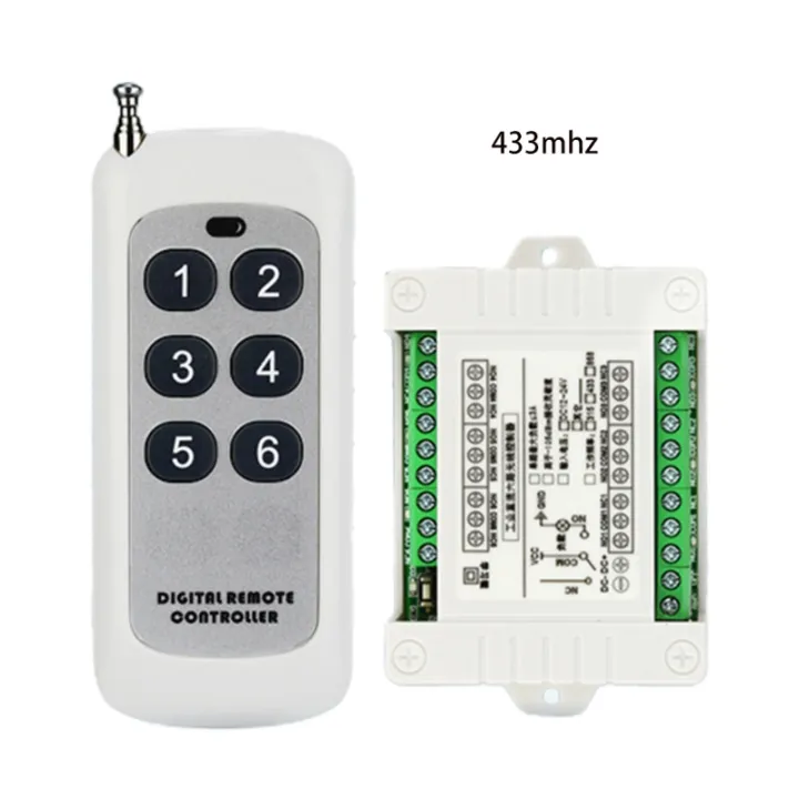 DC 12v 6ch 6ch Rf 315/433mhz Wireless Remote Control Switch System ...