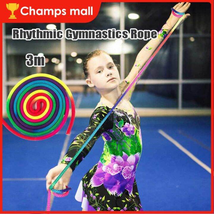 3M Gymnastics Sports Rope / Rainbow Rhythmic Gymnastics Rope | Lazada PH