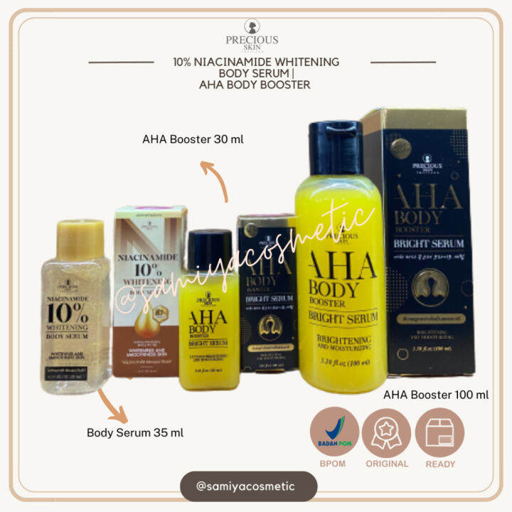 Precious Skin Thailand AHA Brightening & Whitening Booster Body Serum ...