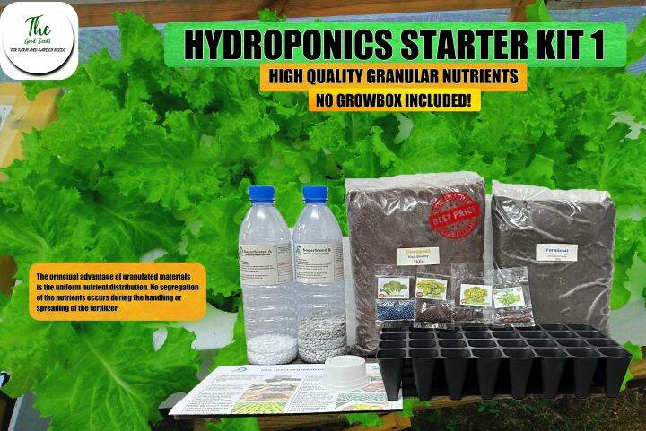 HYDROPONICS STARTER KIT 1 - GRANULAR NUTRIENTS FOR PROPER GROWTH OF THE ...