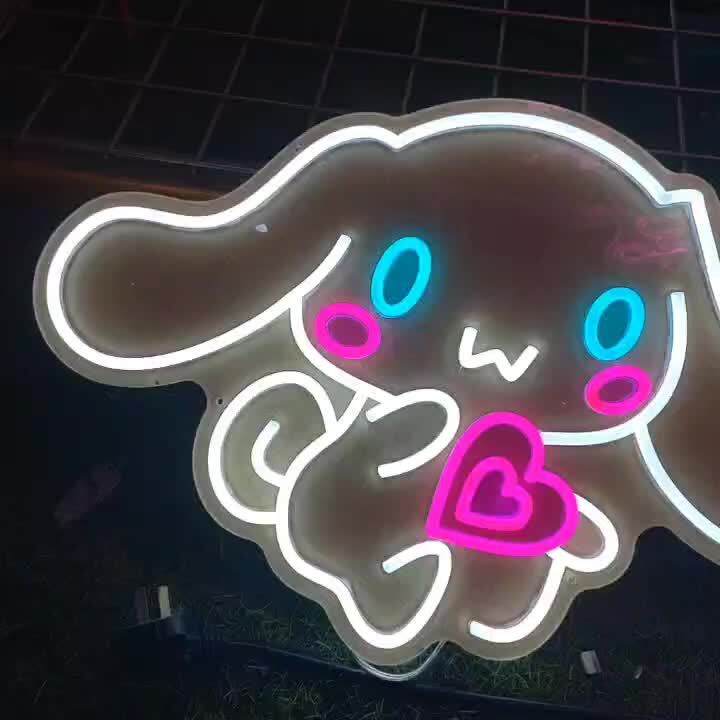 อะนิเมะ Rab Neon Sign, Handcrafted LED Neon Wall Art, Apartment,ผนัง ...