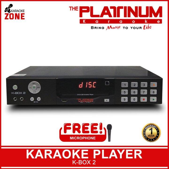 Platinum Karaoke KBOX 2 Player / 15,000++ songs with Wired Mic Volume 21 CD / K BOX2 Player ...