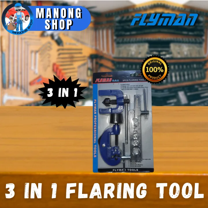 Manong Shop Flyman Flaring Tools 3 In 1 Set Tube Cutter Flaring Tool Kit Motorcycle Mechanics ...