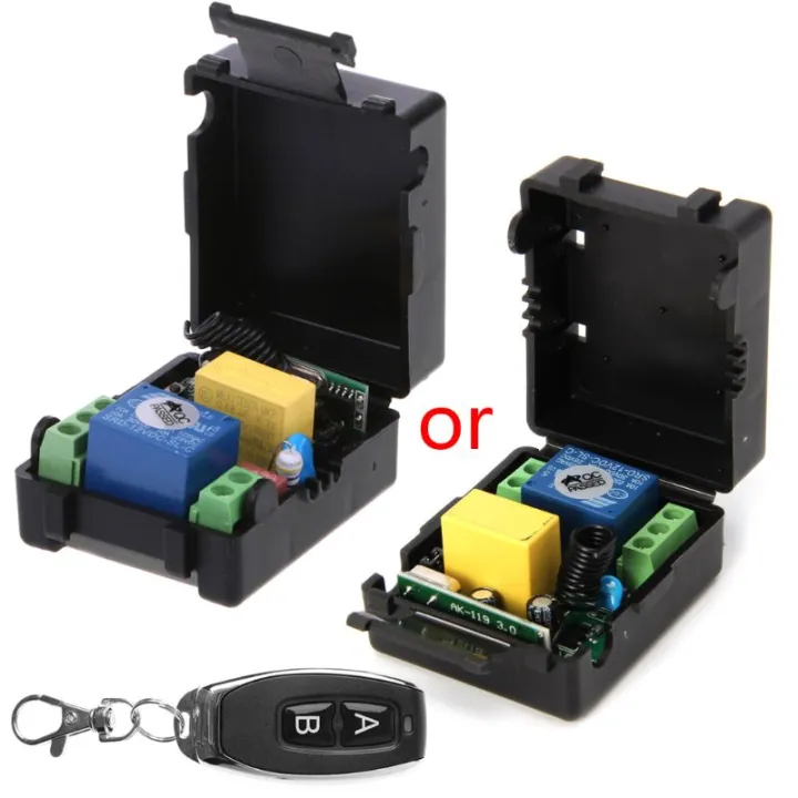 AC 220V 10A 1CH RF 315MHz Wireless Remote Control Switch Receiver ...