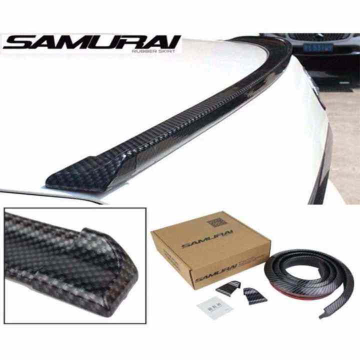 Authentic Samurai Rubber Duck Tail Rear Trunk Spoiler Universal 1.5m ...