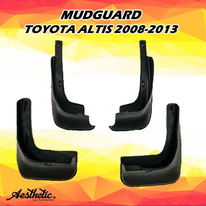 Toyota Altis 2008-2013 Front & Rear Mudguard Splash Flap Guard Splash ...