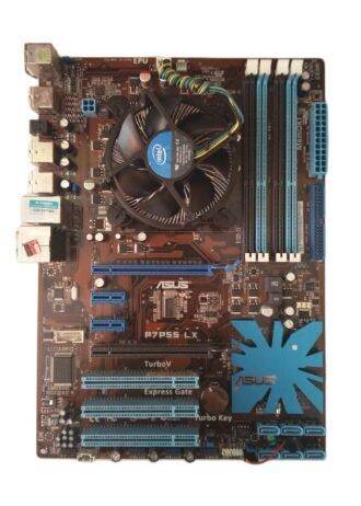 MAINBOARD+ CPU Intel i5-750- 2. 933 GHz 4คอ4เทรด แรงเท่า i7+ Asus P7P55 ...