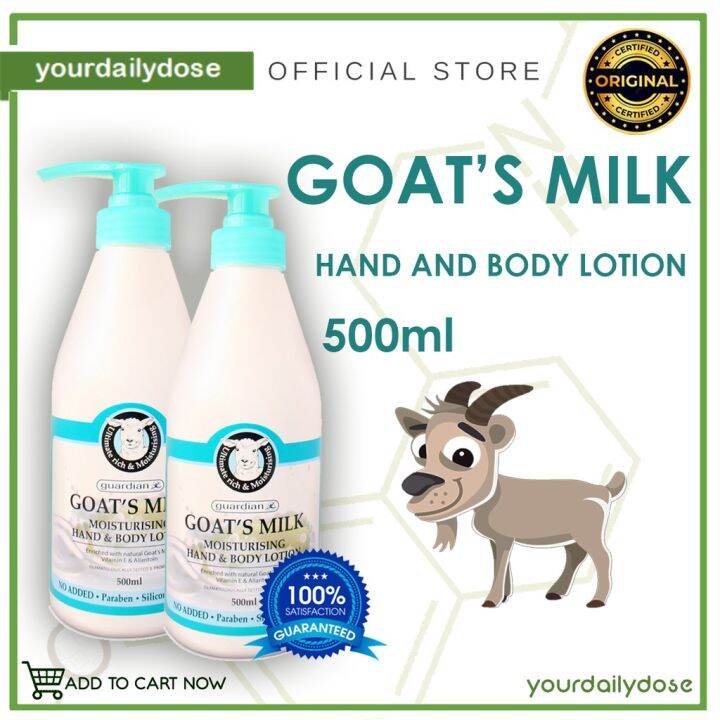 【Cash sa paghahatid】 Goat’s Milk Moisturizing Hand Body Lotion 500ML ...
