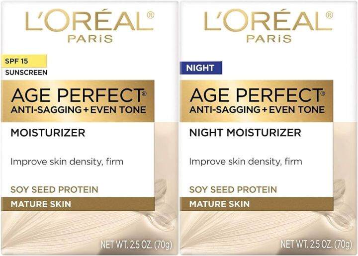 L'Oreal Paris Age Perfect Anti-Sagging + Even Skin Tone Hydrating ...
