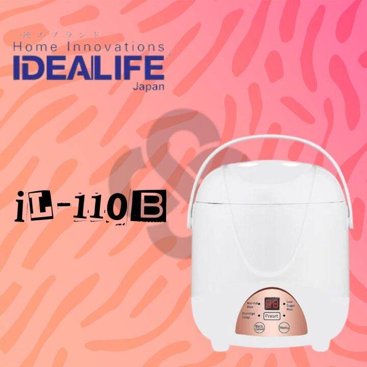 IDEALIFE Mini Rice Cooker Low Carbo 1.2 Liter - IL-110 B | Lazada Indonesia