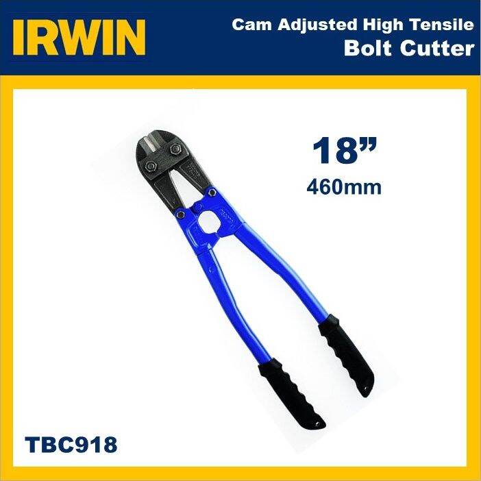 Irwin 18-inch Cam Adjusted High Tensile Bolt Cutter 460mm - TBC918 ...
