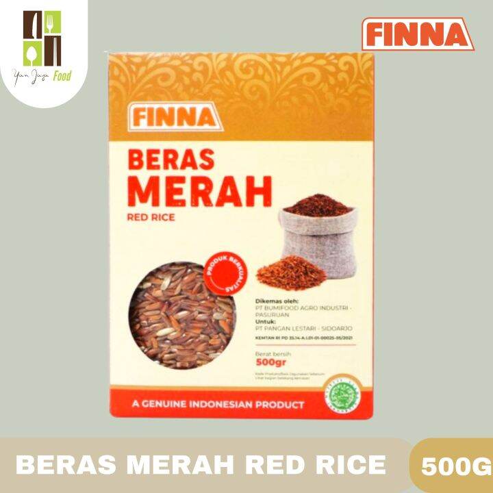 Finna Beras Merah / Red Rice / Premium / Kemasan 500g | Lazada Indonesia