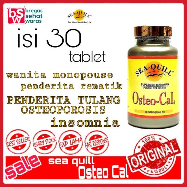 SEA QUILL SEAQUILL SEA-QUILL OSTEO CAL 30 650 MG /PMS / MENOPAUSE ...