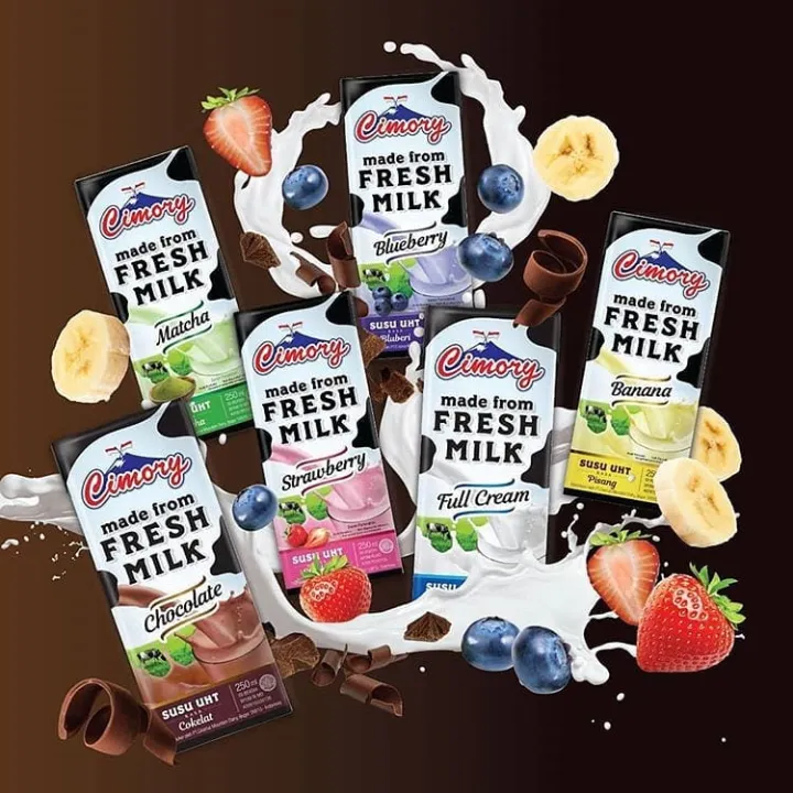 CIMORY SUSU UHT FRESH MILK 250ML CIMORY CHOCOLATE MARIE BISCUITS MATCHA ...