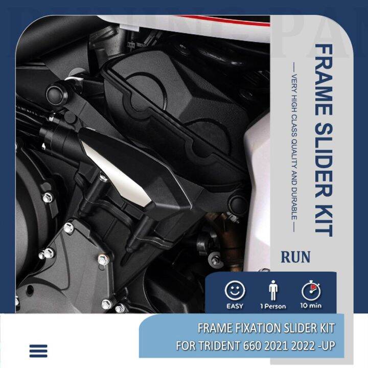 Trident 660 Motorcycle Engine Guard Anti Crash Drop Frame Slider Kit ...