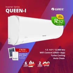 Gree R32 Inverter 2021 Air Conditioner GWC12ACC-K6DNA5A, 43% OFF