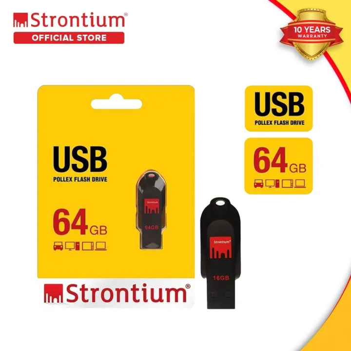Strontium Pollex 64GB USB 2.0 Flash Drive (Black) | Lazada PH