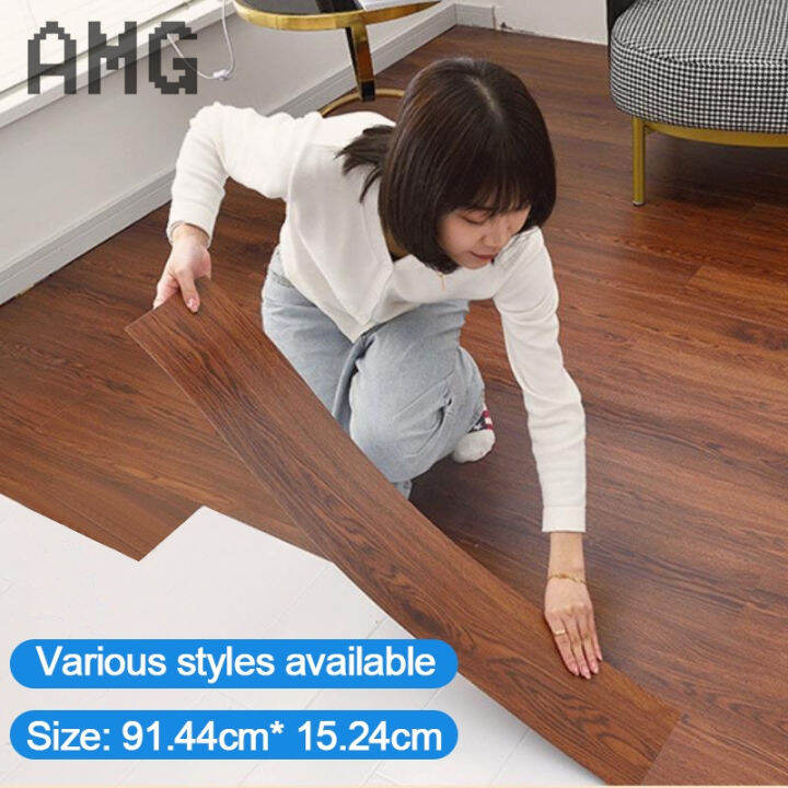 Floor Stickers 2mm thick( 91.44* 15.24cm)Waterproof Removable Vinyl ...