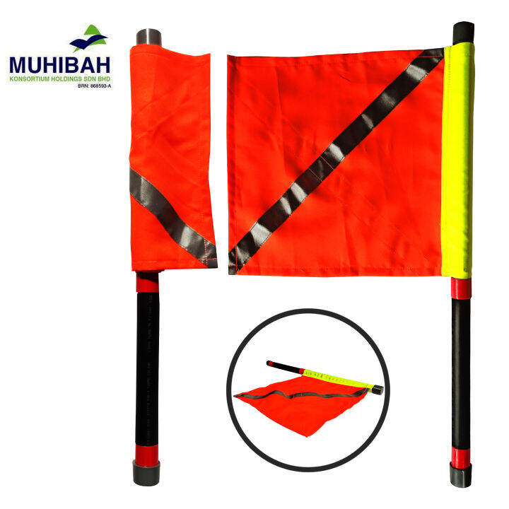 Reflective Flag for Traffic Control Use (Flagman) | Lazada
