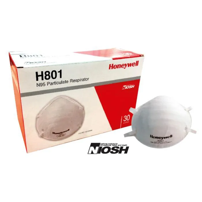30pcs Honeywell H801 N-95 Mask Particulate Respirator Dust Face Cone ...