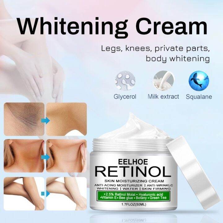 【ready stock】EELHOE RETINOL WHITENING CREAM Skin moisturizer Body ...
