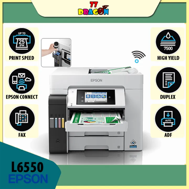 (PROMOTION) Epson EcoTank L6550 A4 Colour Wi-Fi Duplex 2 Sided Print ...