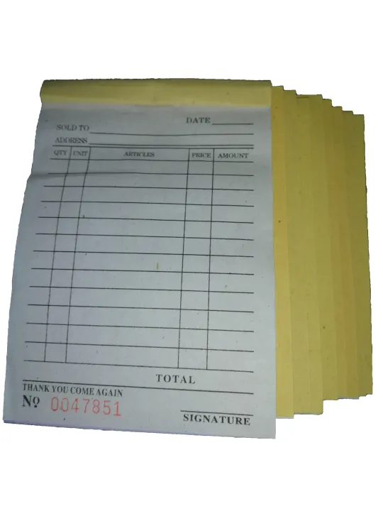 RESIBO CARBONIZED RECEIPT ALL PURPOSE 10 BOOKLET | Lazada PH