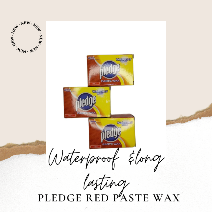 PLEDGE PASTE WAX (90 GRAMS) RED SOLD BY 3'S | Lazada PH