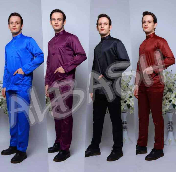 BAJU MELAYU ALBASH ALISA EXCLUSIVE *Freegift Butang* | Lazada
