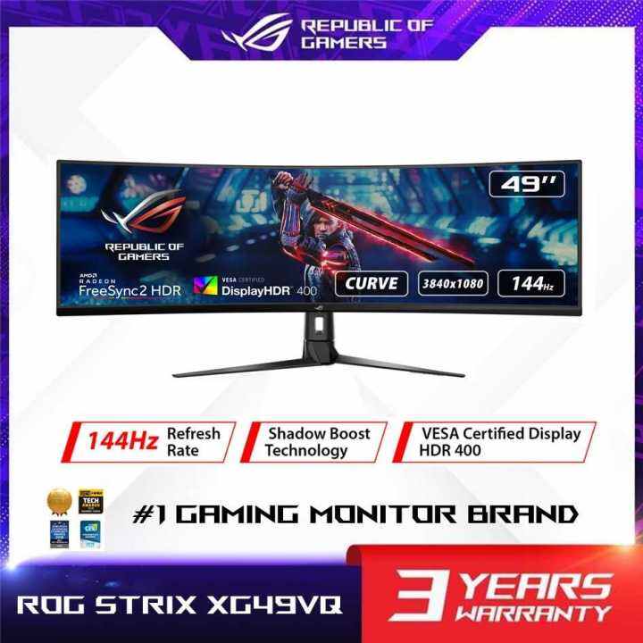 ROG Strix XG49VQ Super Ultra-Wide HDR Gaming Monitor (49 Inch Curved VA ...