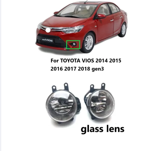 （glass lens ） fog lamp fog light front bumper lamp light for TOYOTA ...