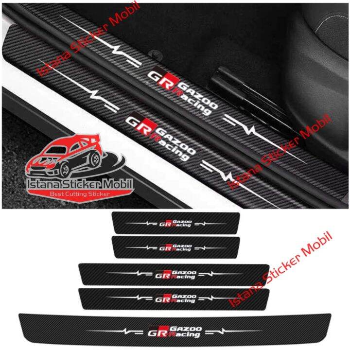 sticker gr sport carbon 3d pelindung stiker gazoo racing toyota gr ...